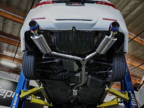 Takeda 09-14 TSX 2.4L Stainless Cat-Back Exhaust System with Blue Flame ...