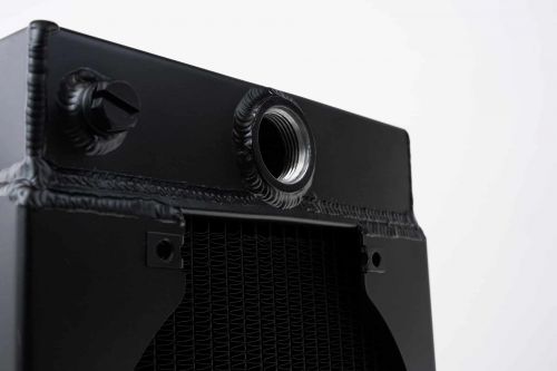 CSF Black "The King" Universal Drag Race Tuck Radiator with 9 inch Spal ...