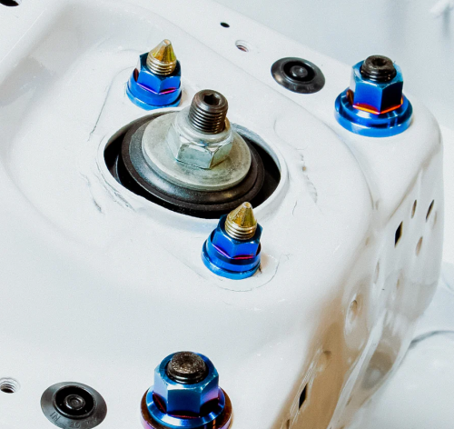 SpeedFactory Racing Burnt Titanium Upper Shock/Strut Hardware Kit: K ...