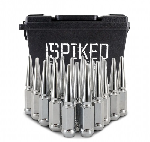 Mishimoto Chrome M12x1.5 20-pc Set Spiked Lug Nuts: K Series Parts