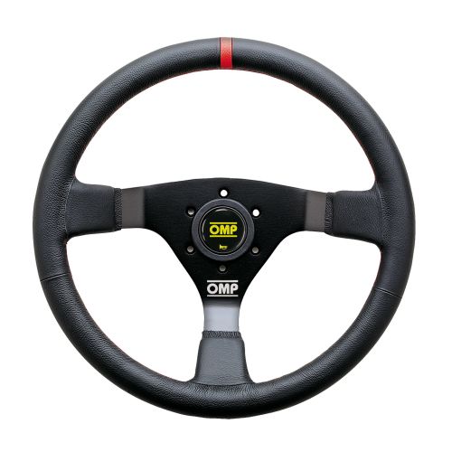 OMP WRC Steering Wheel Black and Red Leather - Part Number OD0-1980-073 ...