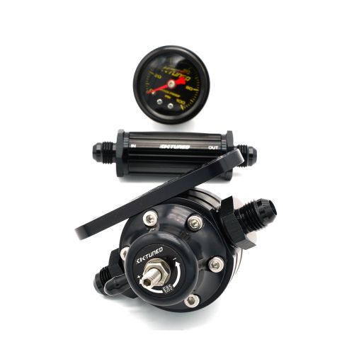 K-Tuned 6AN Center Feed Fuel System w/ Black Fuel Rail: K Series Parts