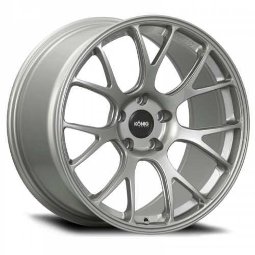 Konig Forged F1M 18x10.5 Inch Ash Silver Alloy Wheel with Knurled Bead ...