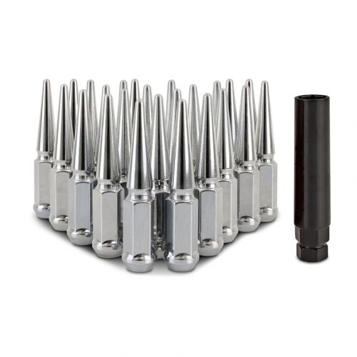 Mishimoto MMLG-SP1215-24CH Steel Spiked Lug Nuts * 24-Piece Set in ...