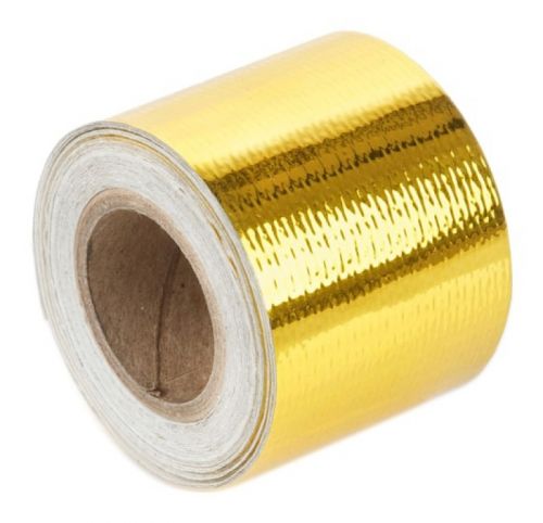 Torque Solution Gold Reflective Heat Tape 2 inches x 15 feet for ...